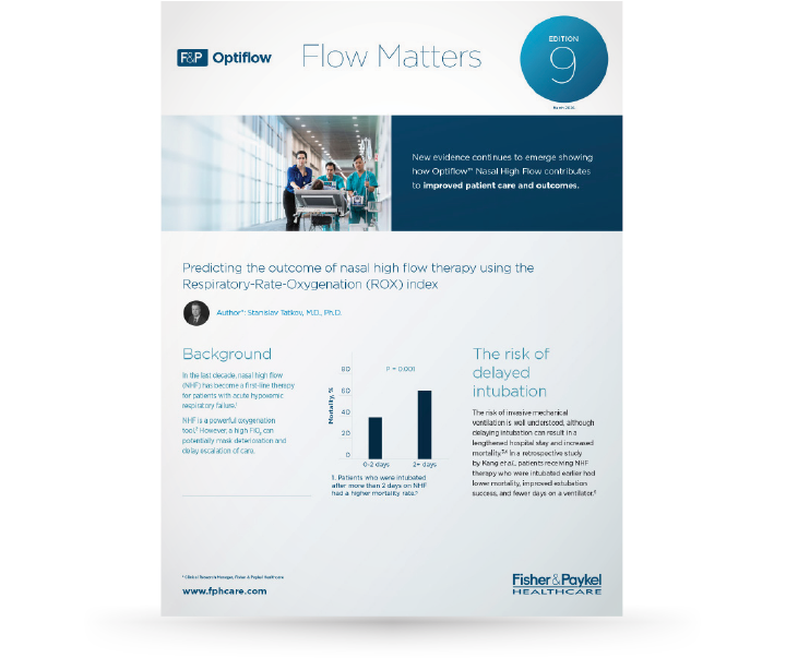 Optiflow™ Nasal High Flow | Fisher & Paykel Healthcare